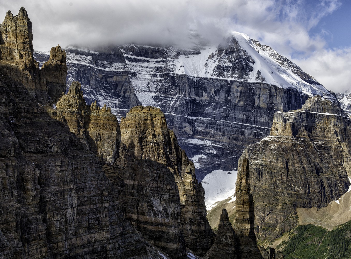 Robert Bush Photography ( Cambrian Limestone Cliffs, Stanely Glacier ...